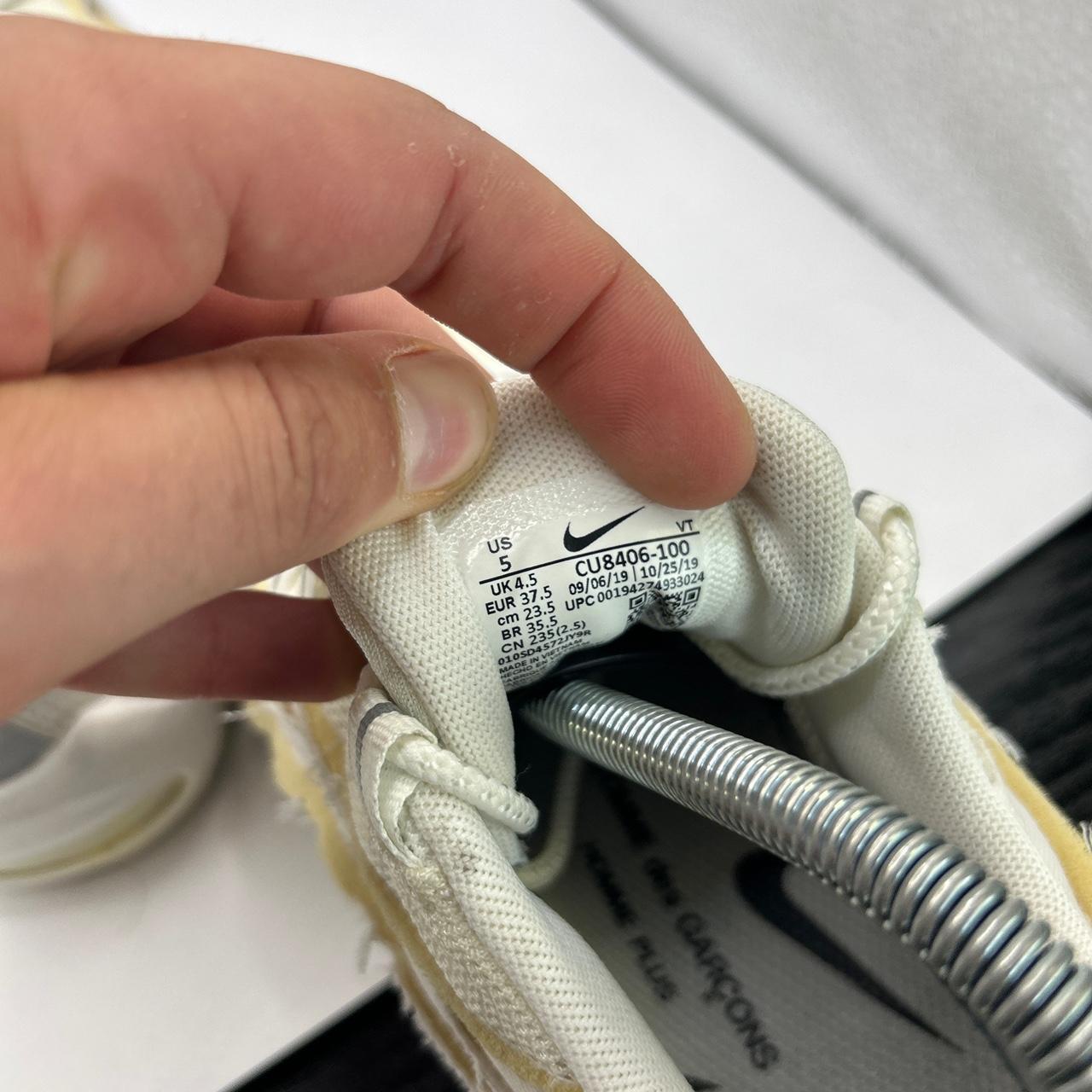Nike CDG 95s Size UK 4.5 (US 5.5) White comme... | Depop