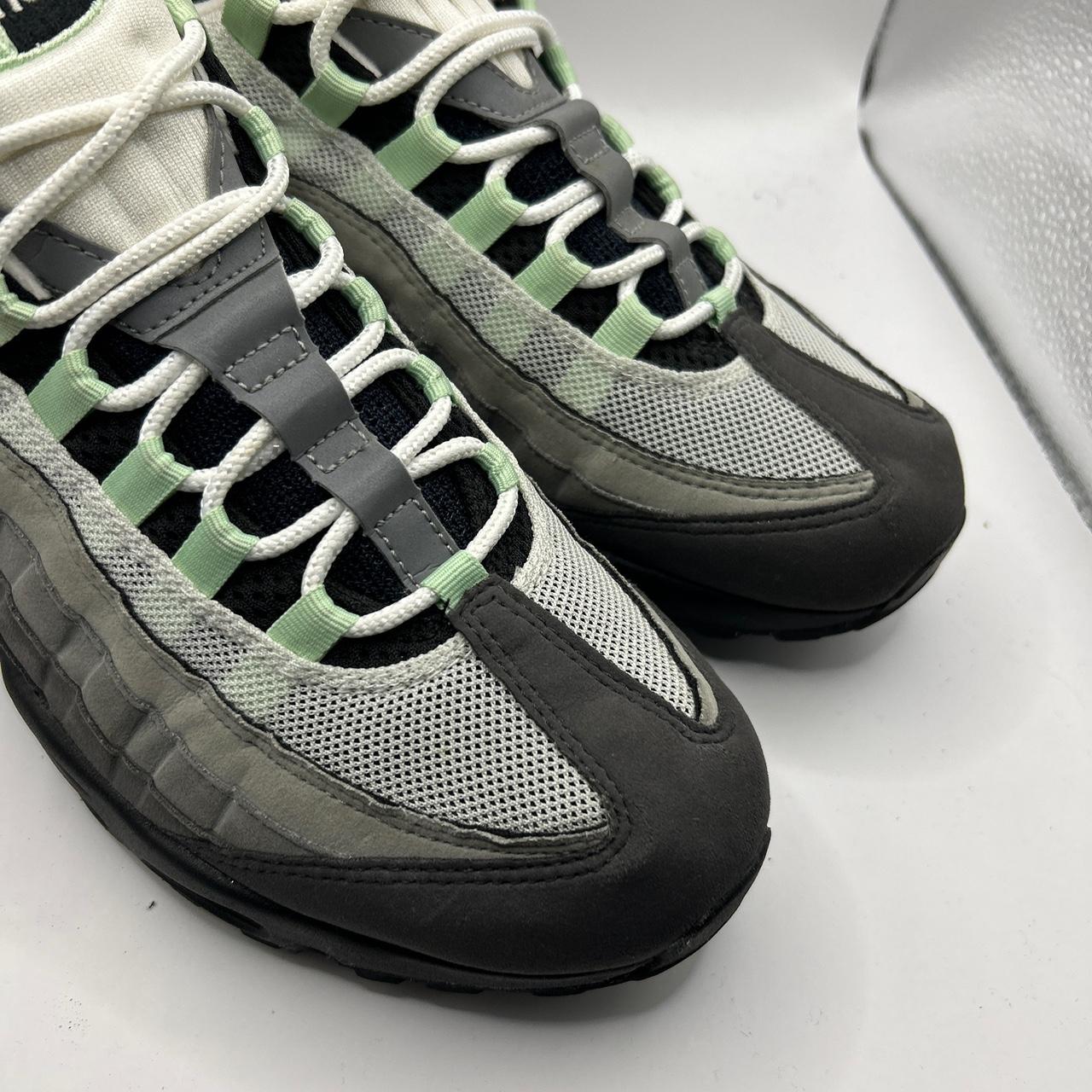 Nike Fresh Mint 95s Size UK 9 (US 10) Grey and... - Depop