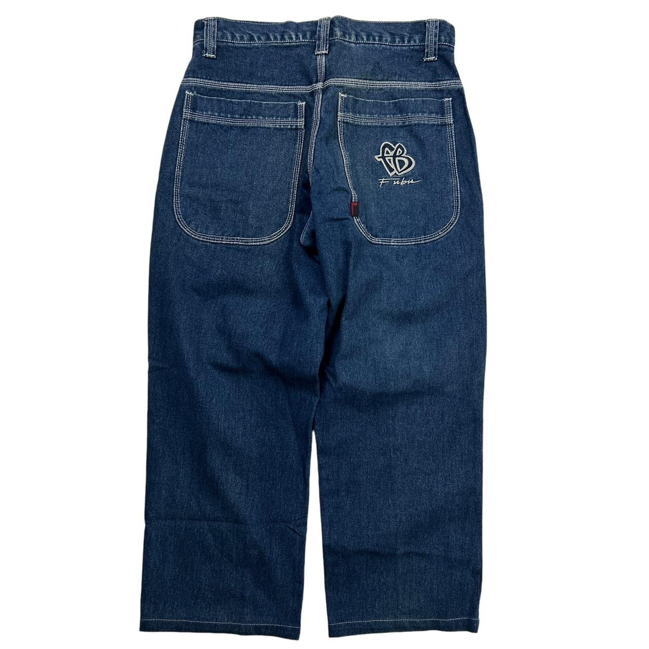 Fubu Jeans Size 34 Baggy Fubu embroidered logo... - Depop