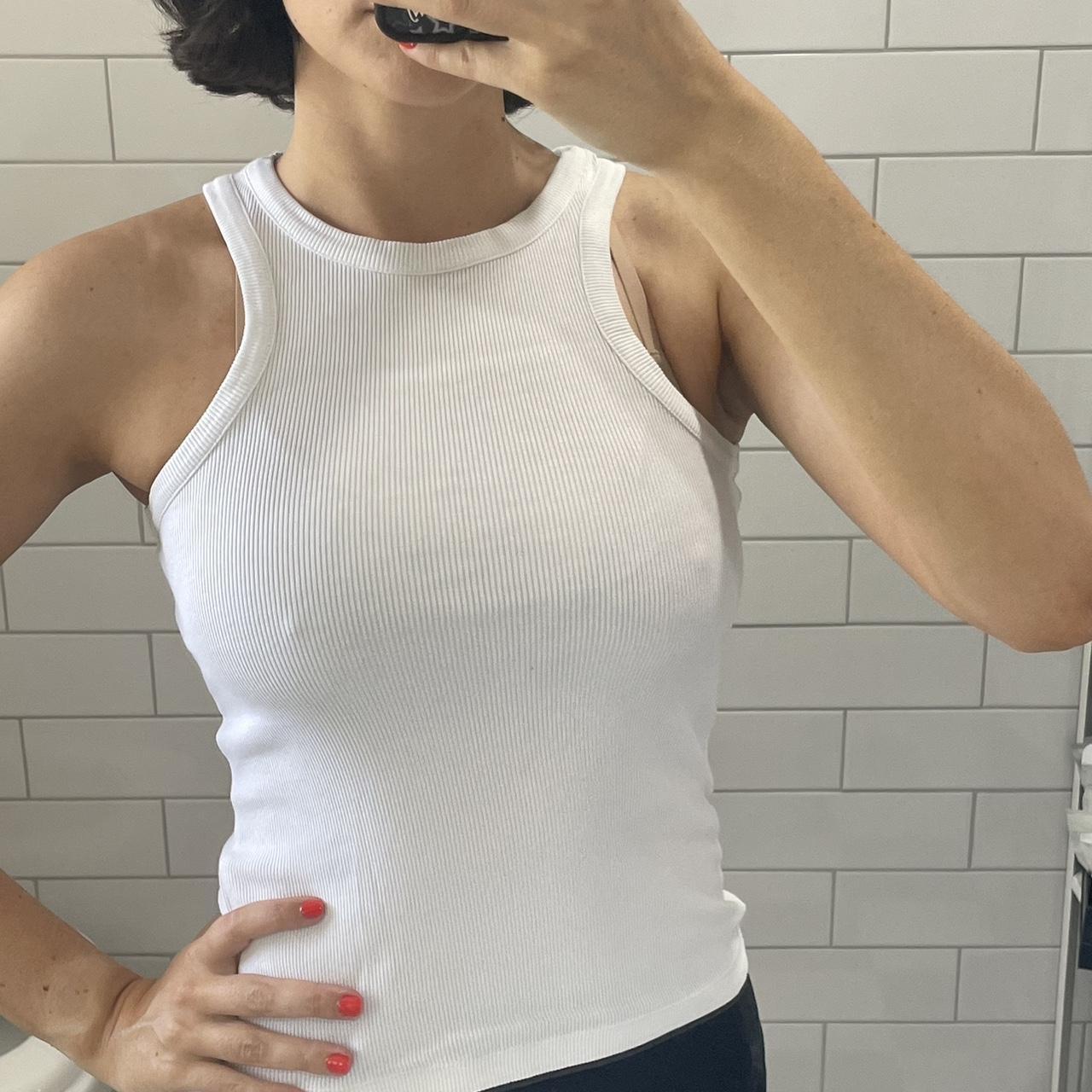 Djerf avenue every day tank top white size XS worn... - Depop Djerf avenue every day tank top white size XS worn... - Depop