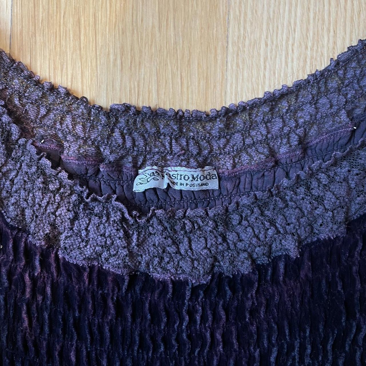 Mastro Moda Positano Dress Italian Designer Purple... - Depop