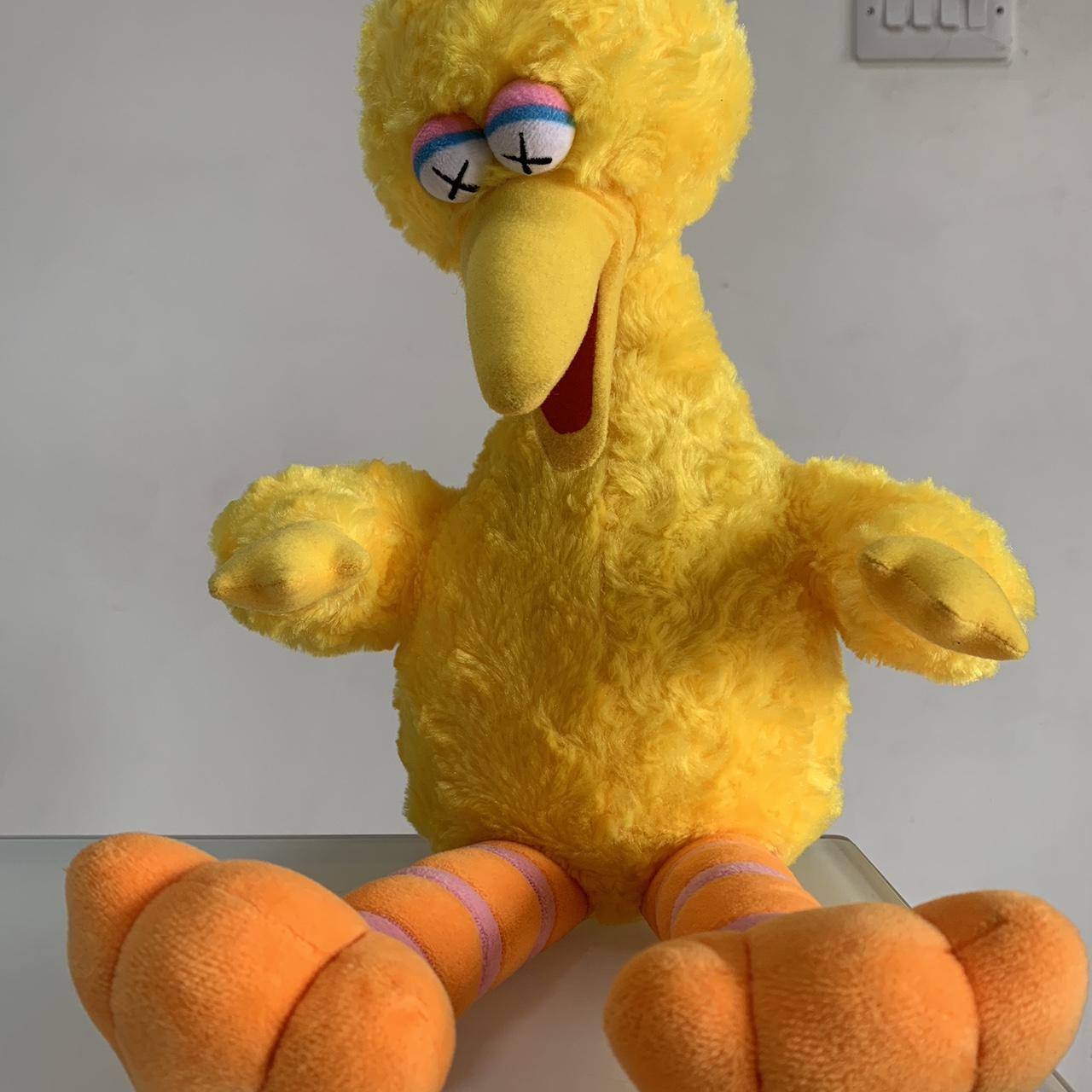Sold out KAWS x SESAME STREET Big bird plush Like... - Depop