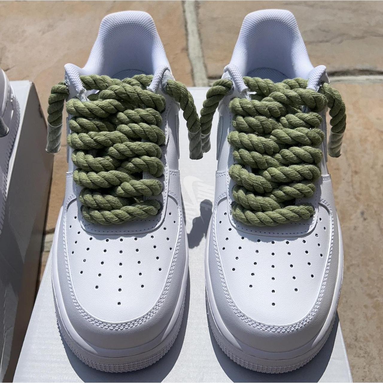 NIKE Air force 1 KHAKI ROPE LACE UK 9 BRAND NEW - Depop