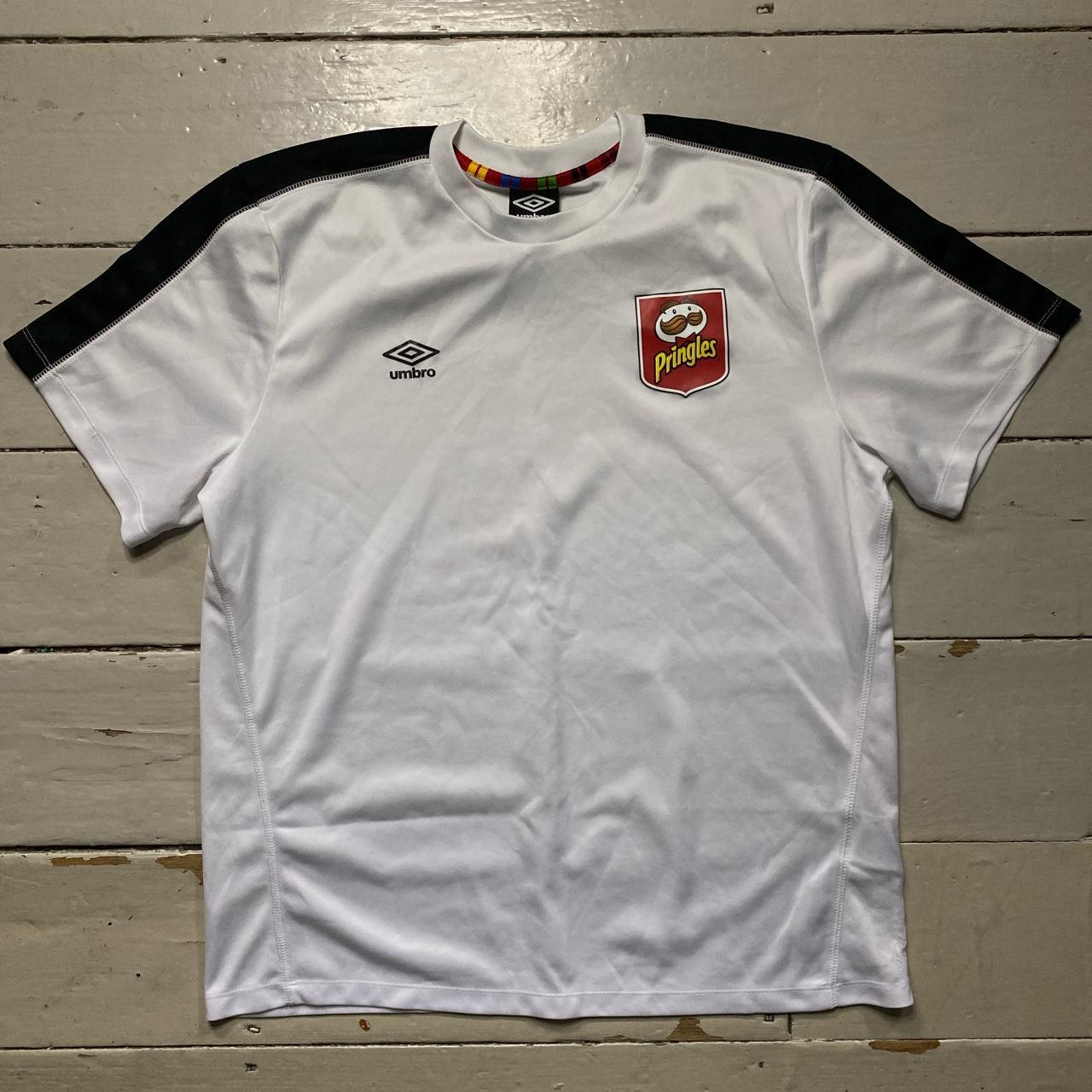 Umbro Pringles Football Jersey White 🔥 In good... - Depop