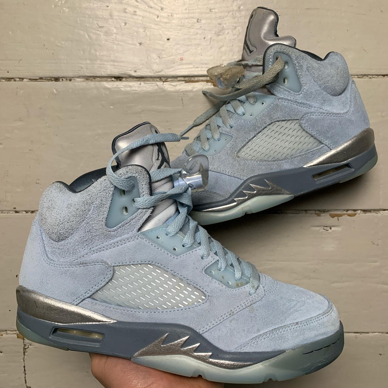 Jordan 5 Light Bluebird Ice Baby Blue 🥶 In great... - Depop