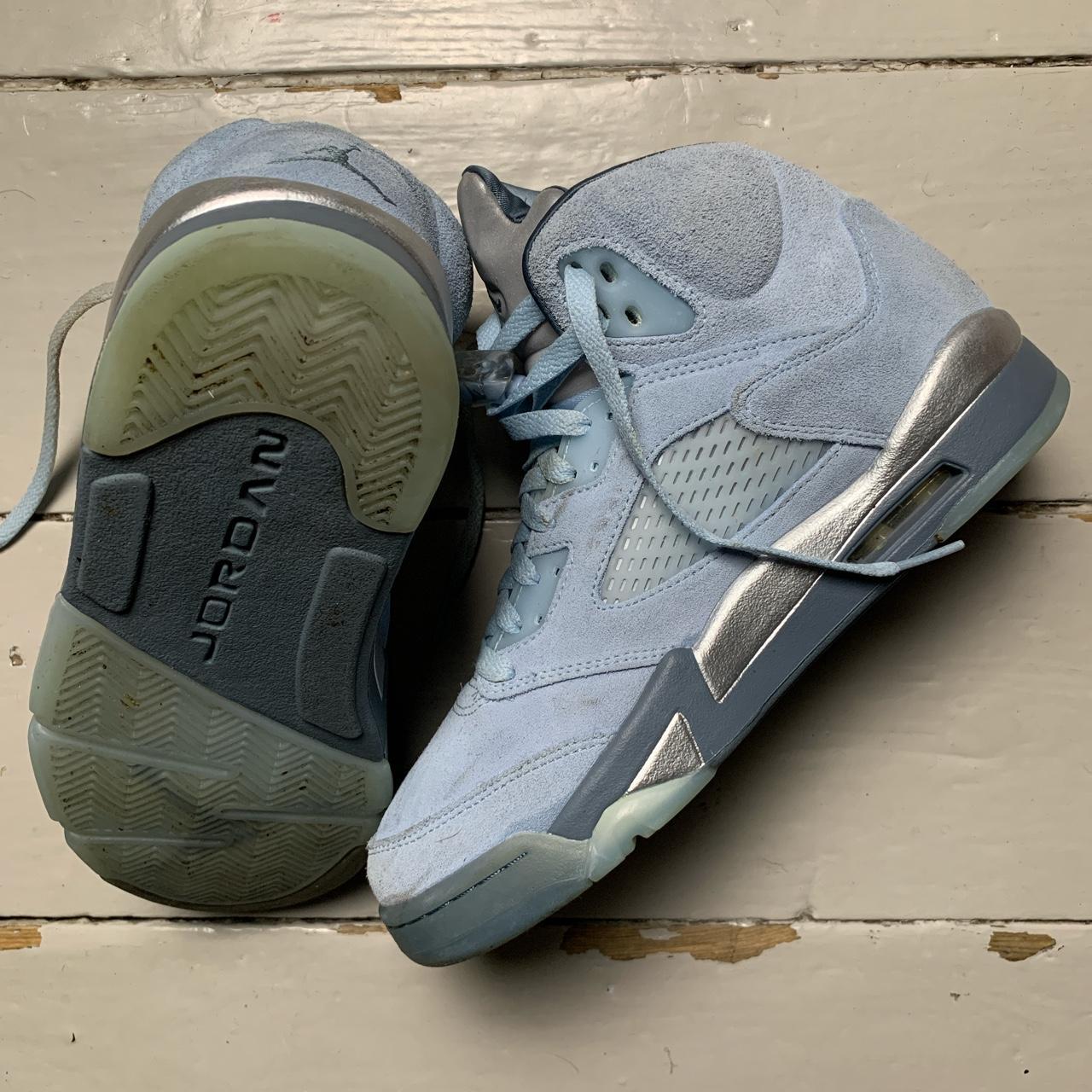 Jordan 5 Light Bluebird Ice Baby Blue 🥶 In great... - Depop