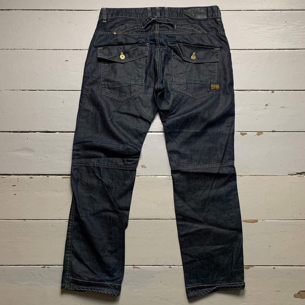 G Star Vintage Cargo Baggy Dark Indigo Jeans 👖 In... - Depop