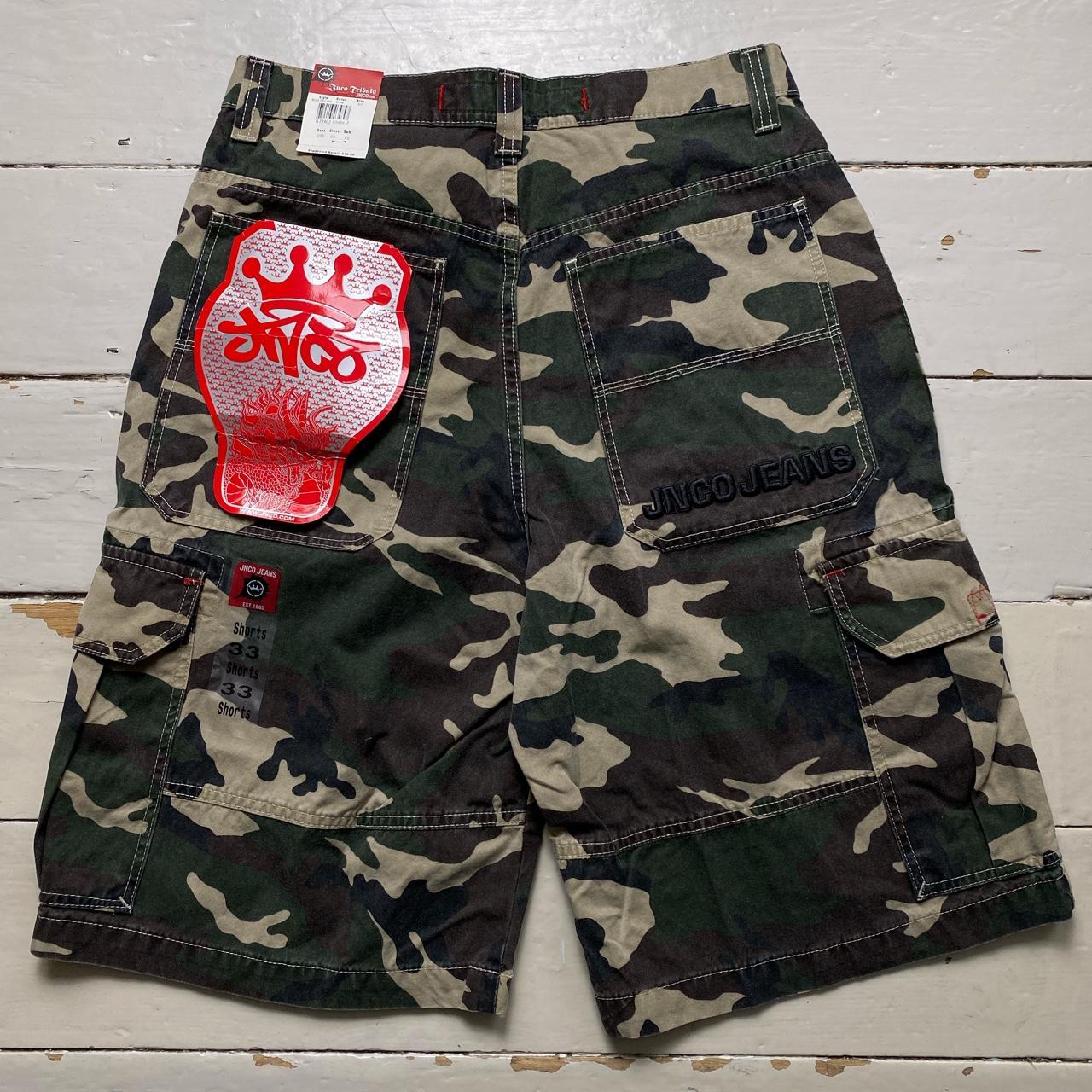 JNCO Jeans Camouflage Cargo Shorts Jorts 🍃 Brand... - Depop