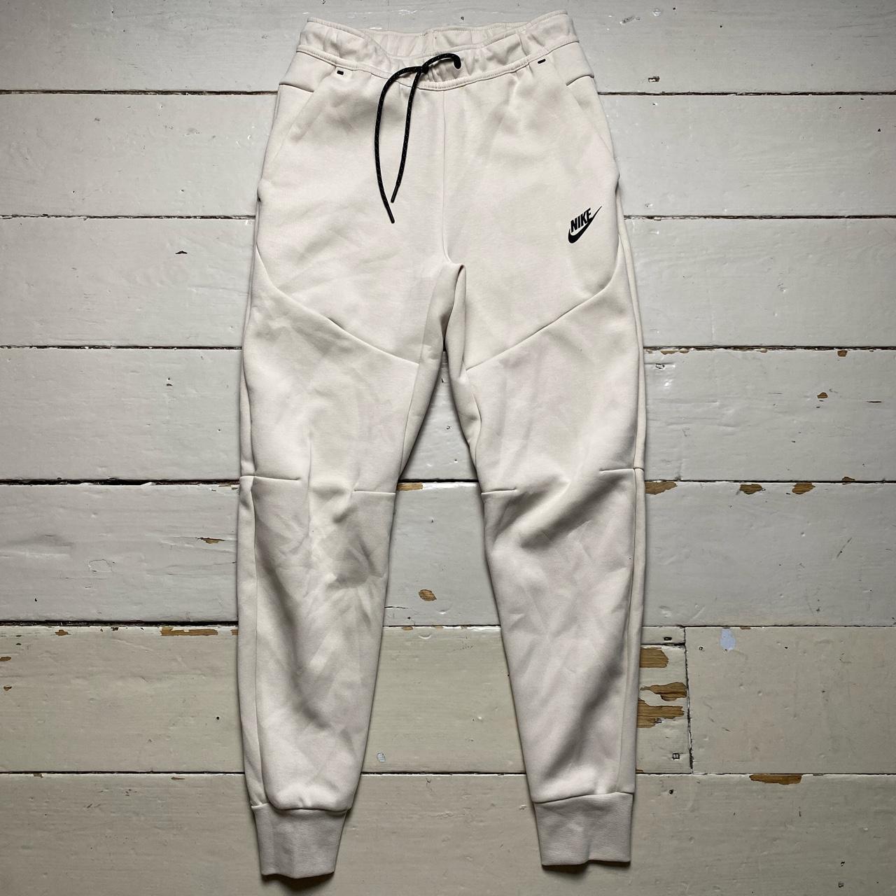 Nike Tech Fleece New Season Cream White Jogger... - Depop