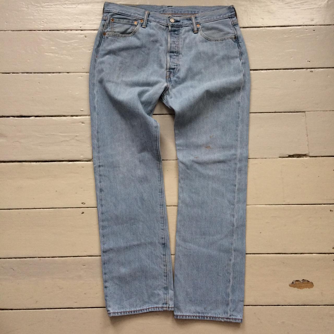 Stonewashed Levis 501 Jeans 👖 In great condition,... - Depop