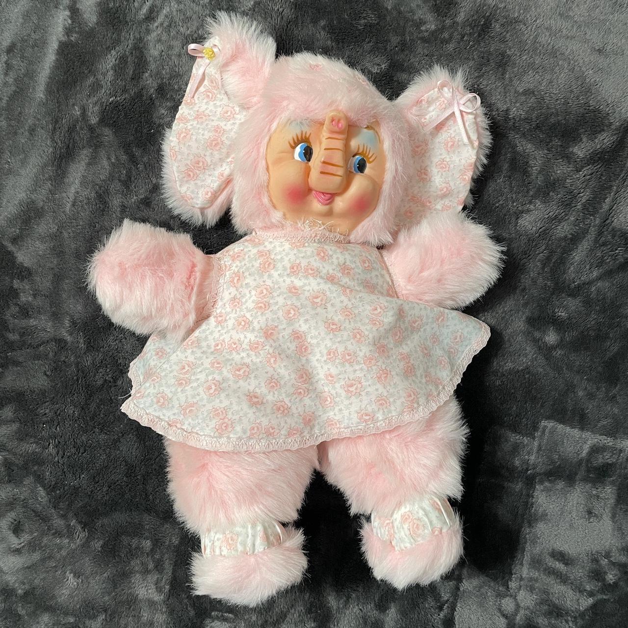 Rushton Like Rubber Face Vintage Toy Plush Elephant. Depop