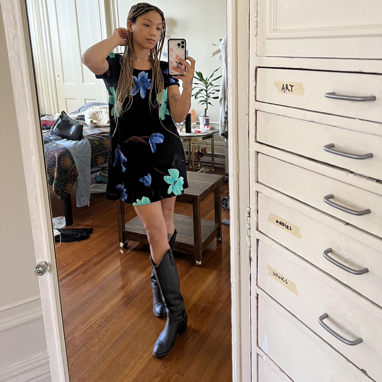 vintage floral dress, fits like modern day s for... - Depop