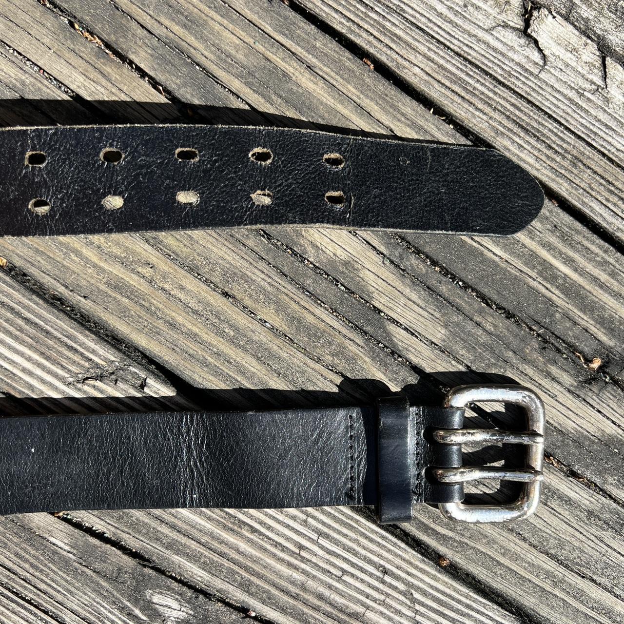 Early 2000s genuine leather express belt, size... - Depop
