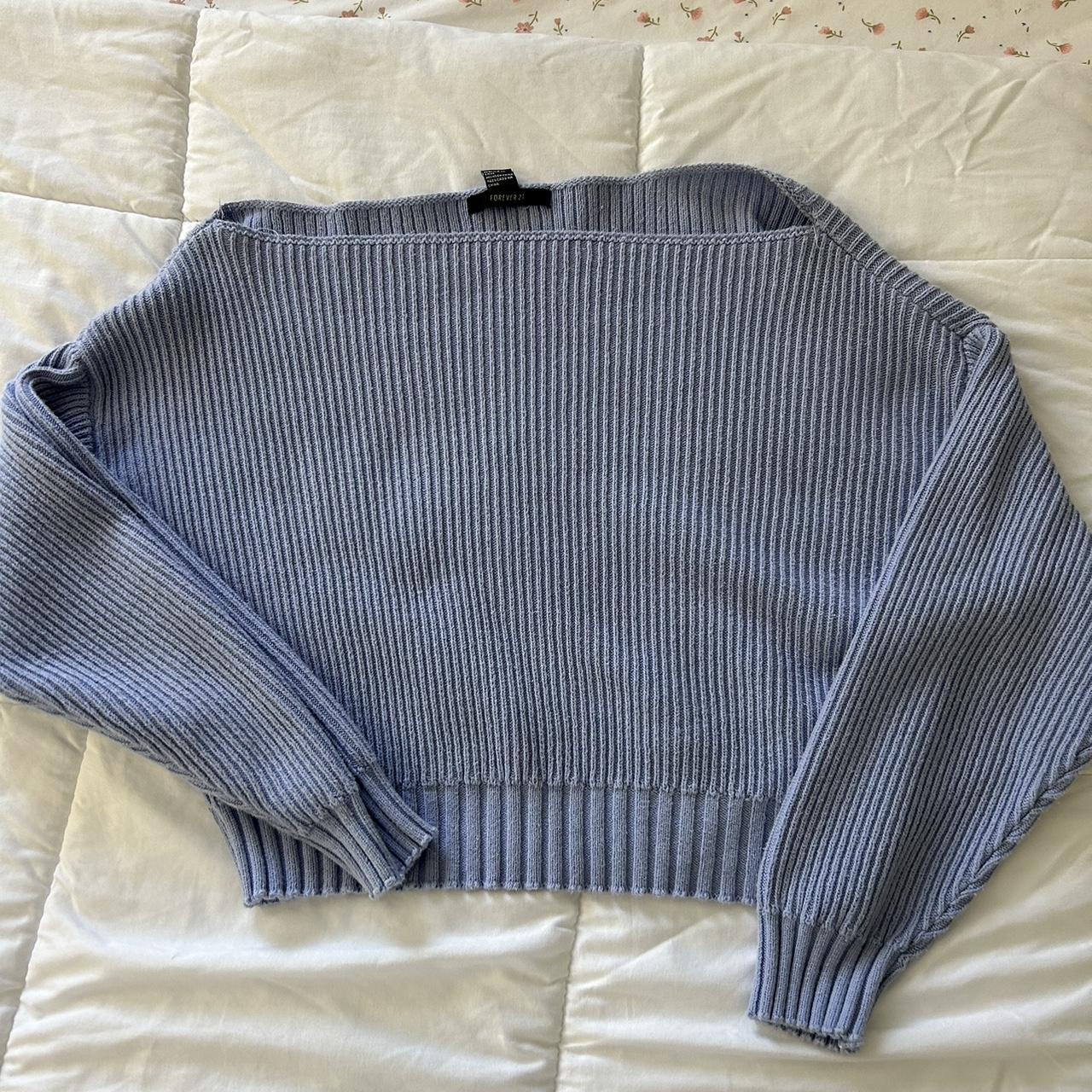 Off the shoulder forever 21 sweater. Size small. - Depop