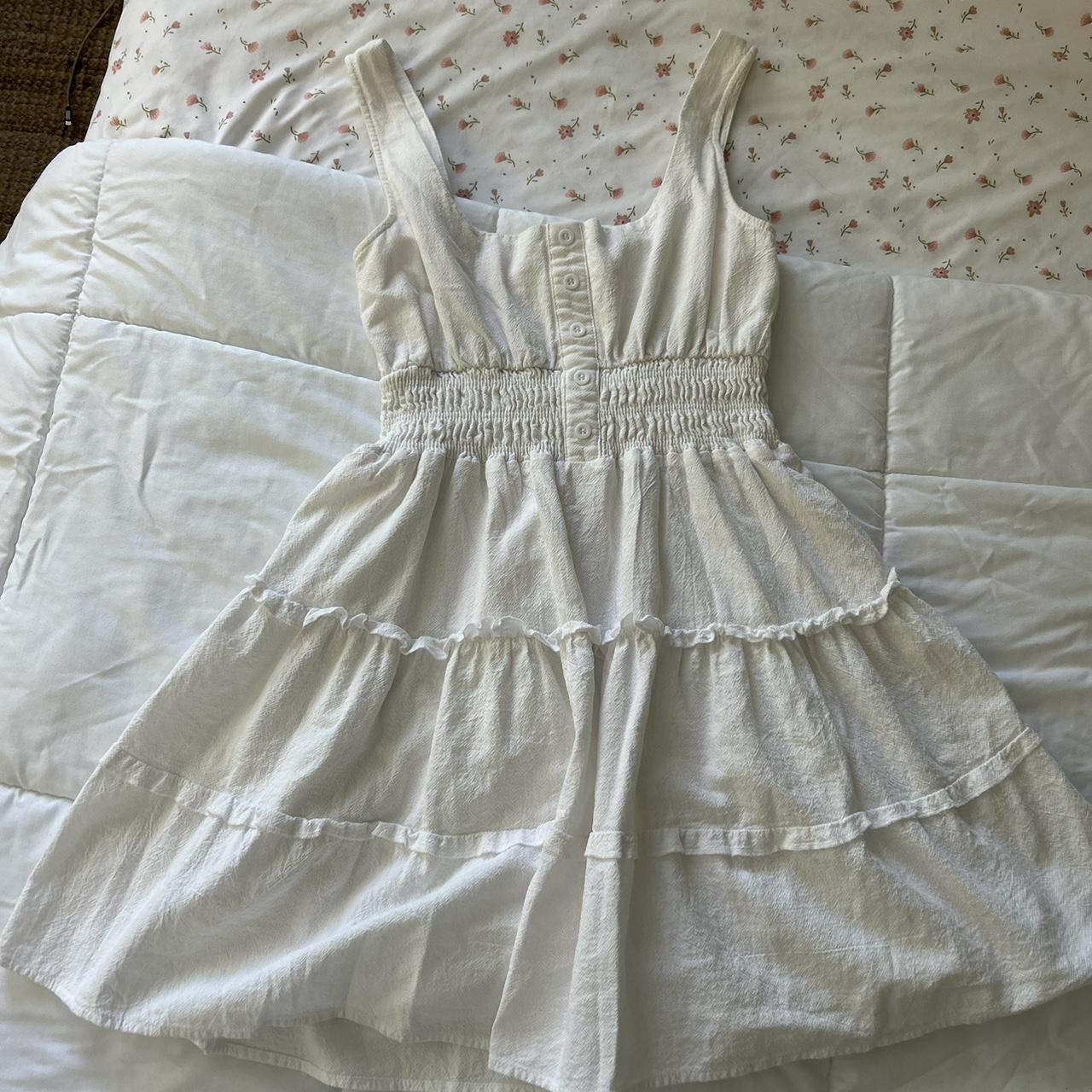 Urban Outfitters white dress. Size medium. - Depop