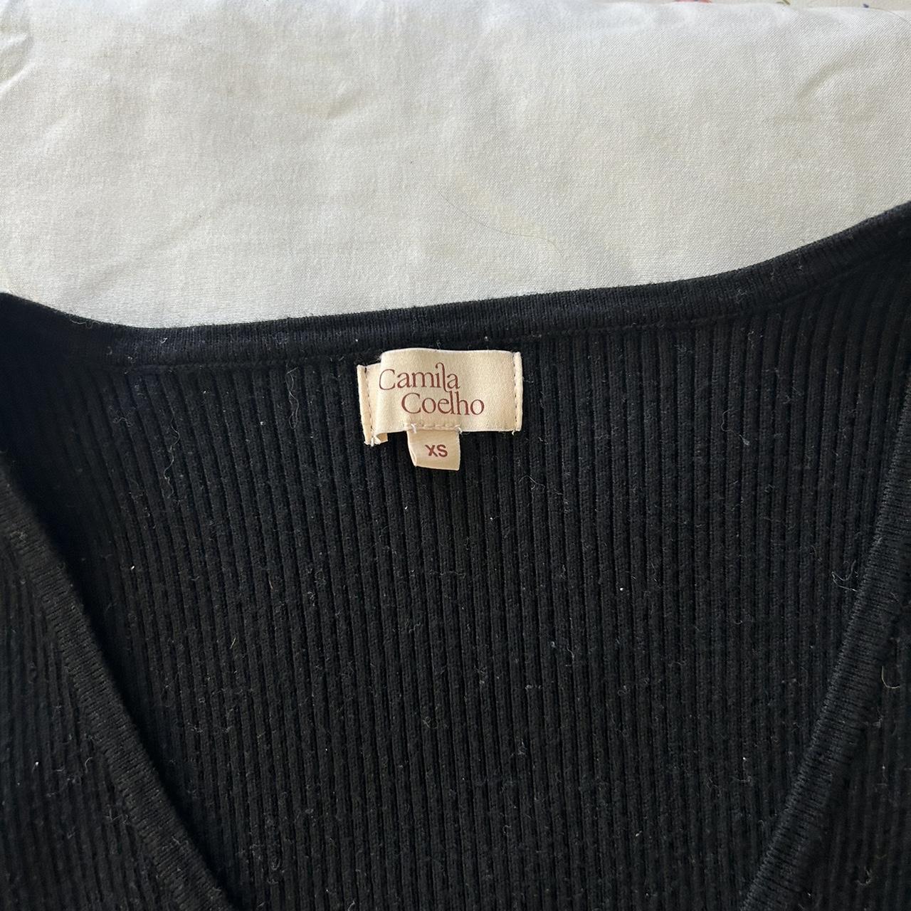 Camila Coelho Long Sleeve Shirt with Cut Outs. Size... - Depop