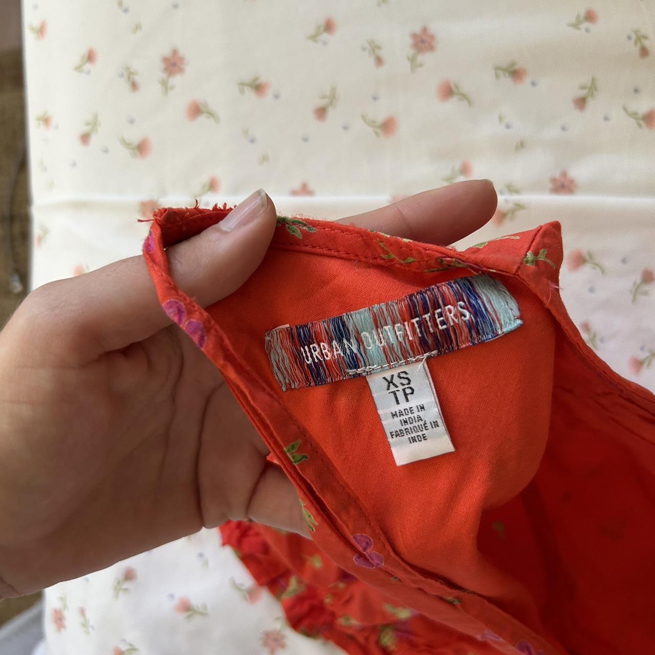 Urban Outfitters long red cherry print dress. Size XS. - Depop