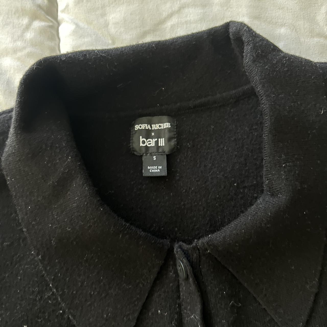 Sofia Richie Black button up top. Size small. - Depop