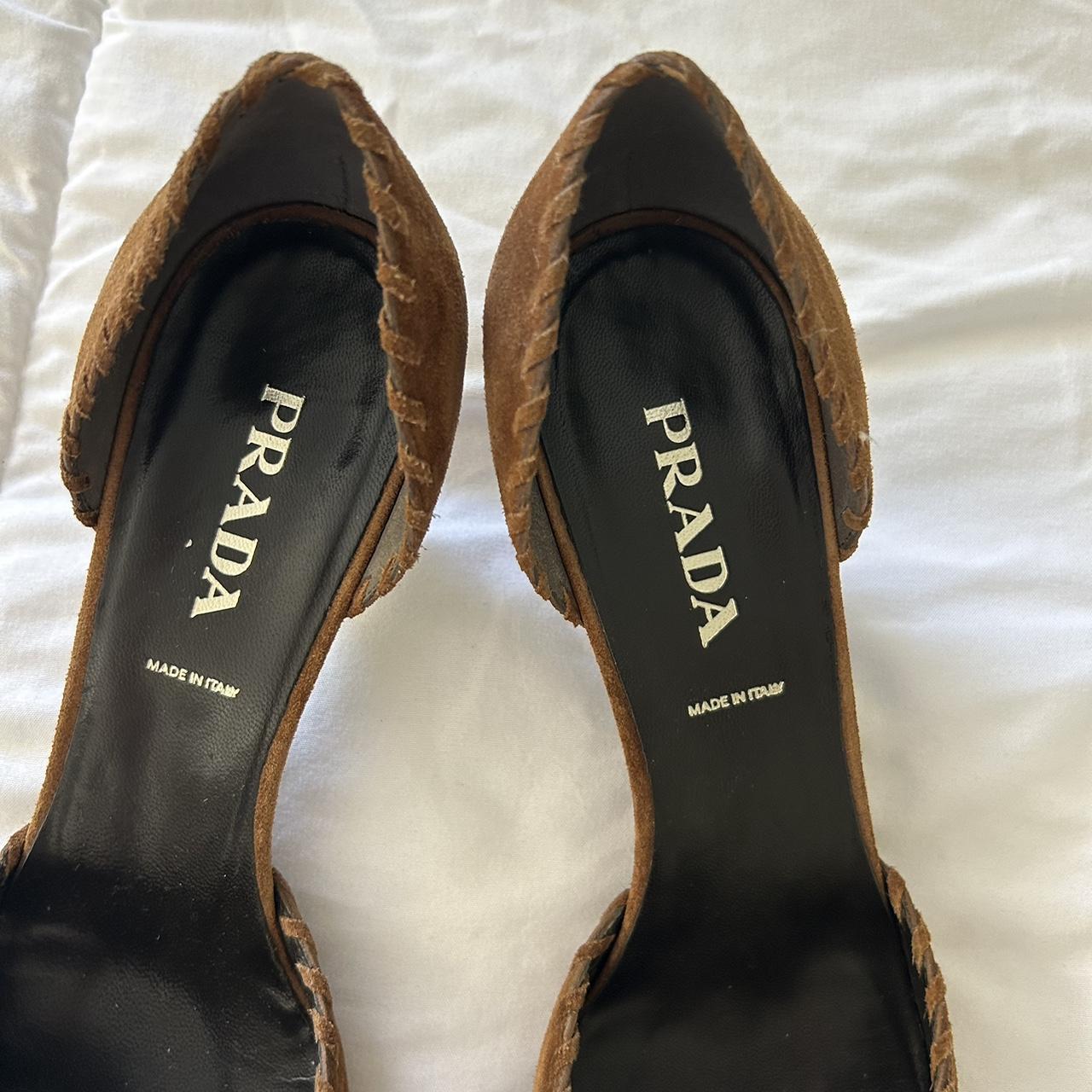 Rare Vintage Prada Heels. Size 7.5. - Depop