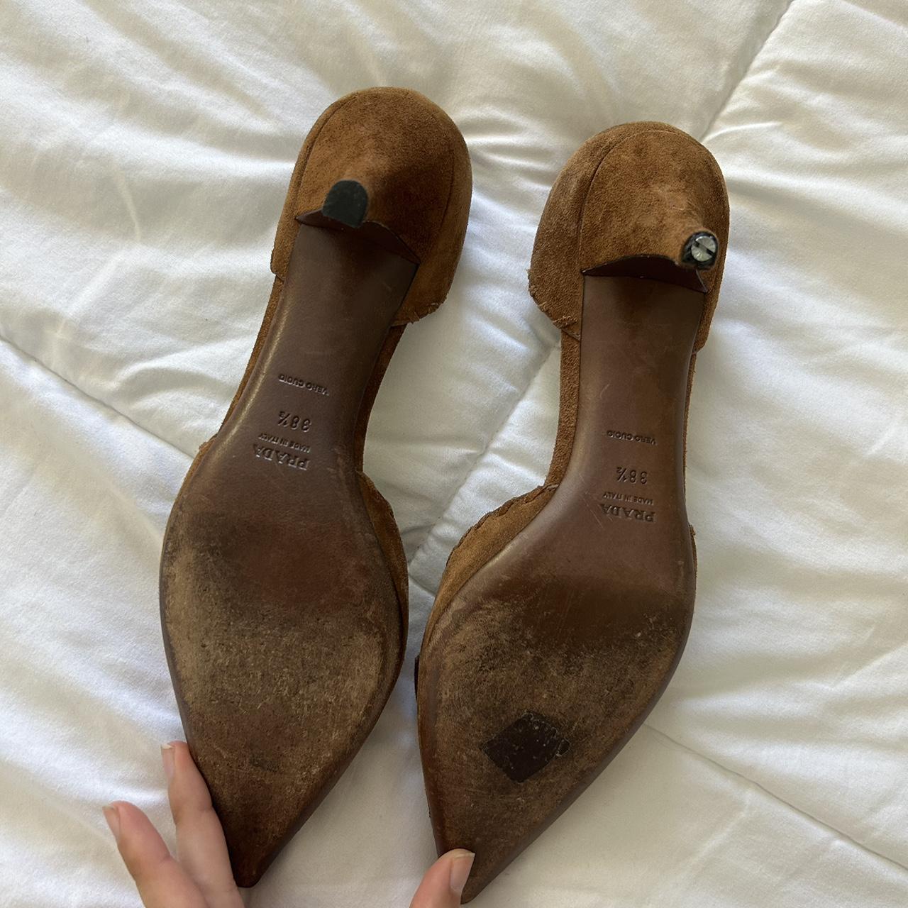 Rare Vintage Prada Heels. Size 7.5. - Depop