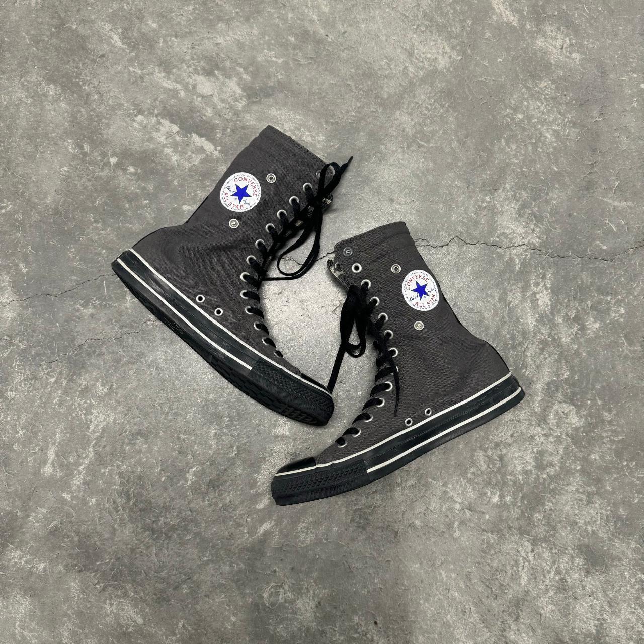 Vintage Grey Unisex Calf High Converse Brand... - Depop