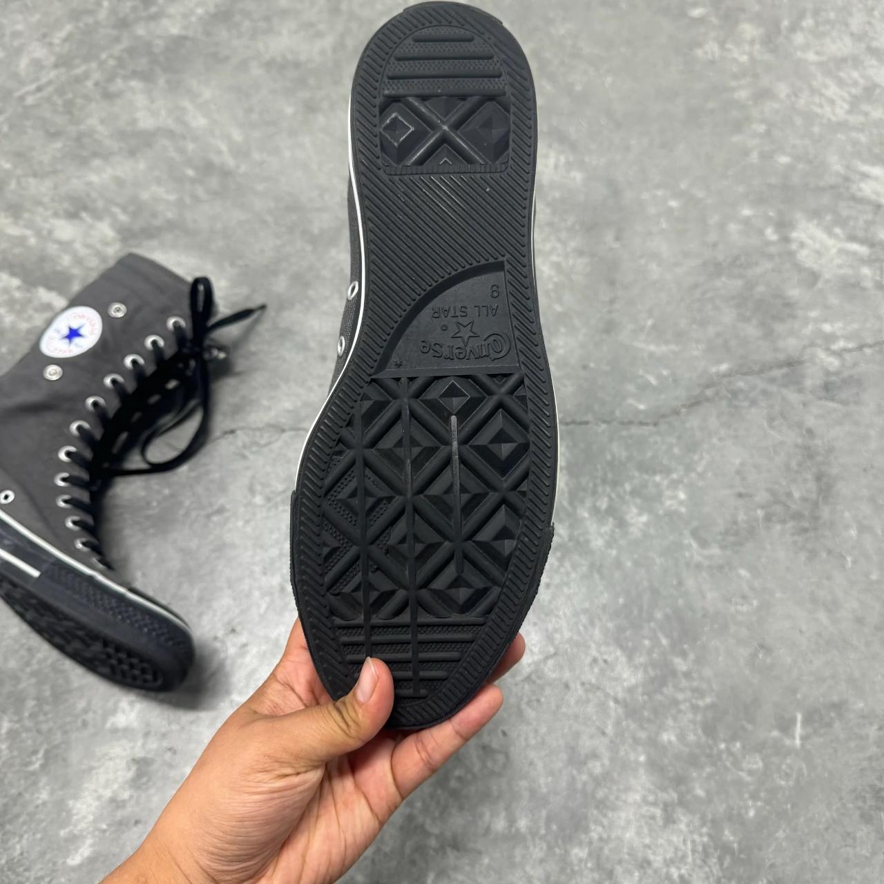 Vintage Grey Unisex Calf High Converse Brand... - Depop