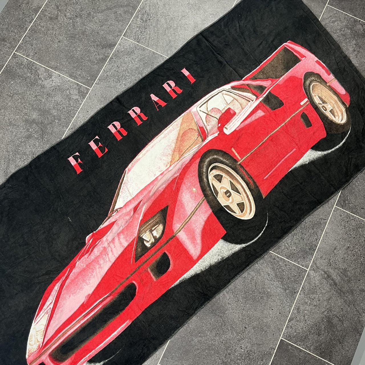 Ferrari Bathroom Beach Towel Vintage y2k... - Depop