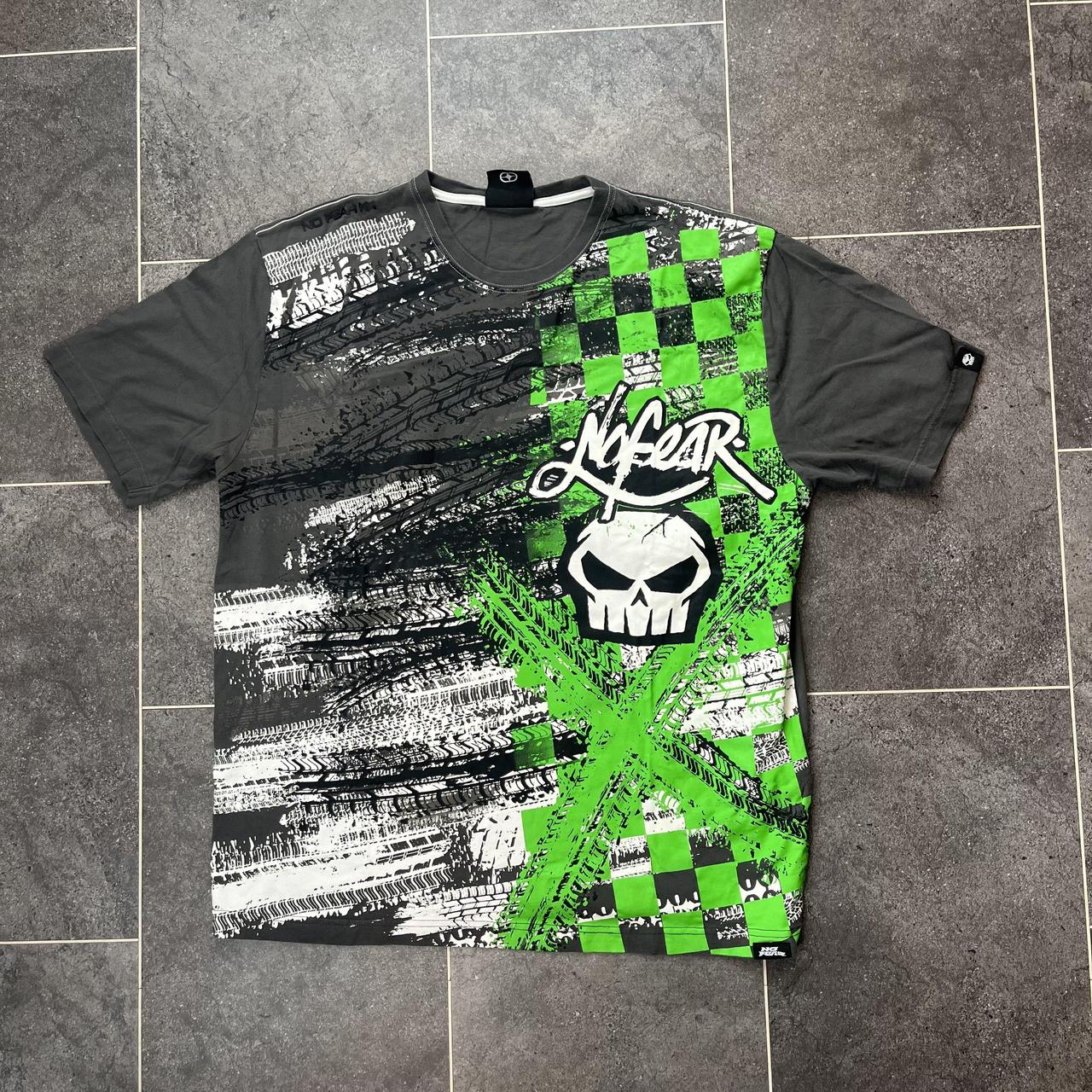 No Fear Graphic Print Boxy T Tee Shirt - Size... - Depop