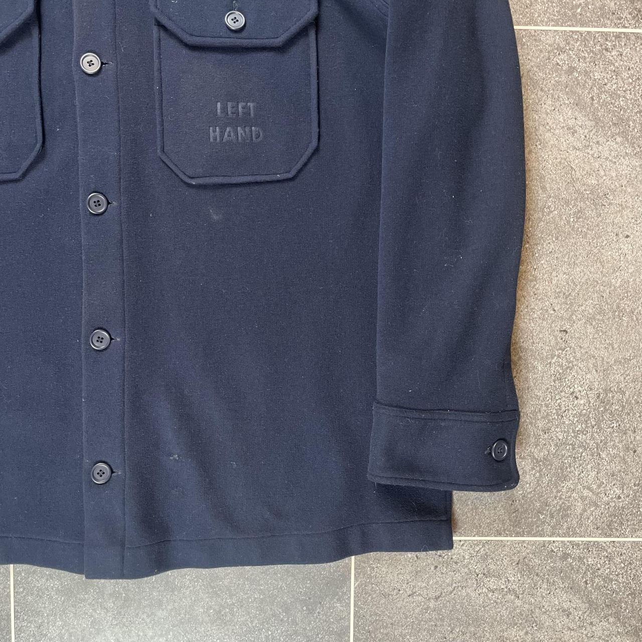 Left Hand Massimo Osti Button Up Over Shirt Fleece -... - Depop