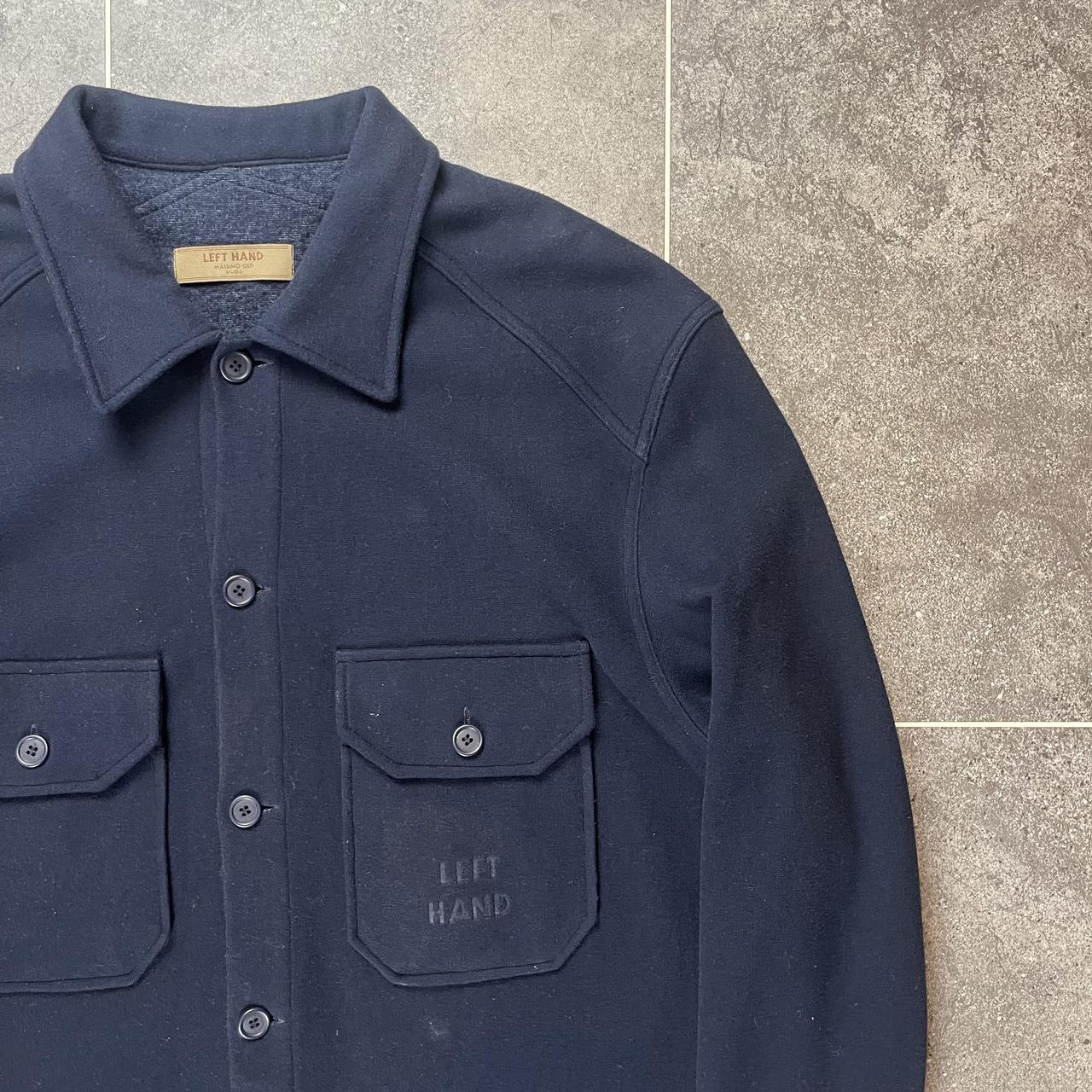 Left Hand Massimo Osti Button Up Over Shirt Fleece -... - Depop