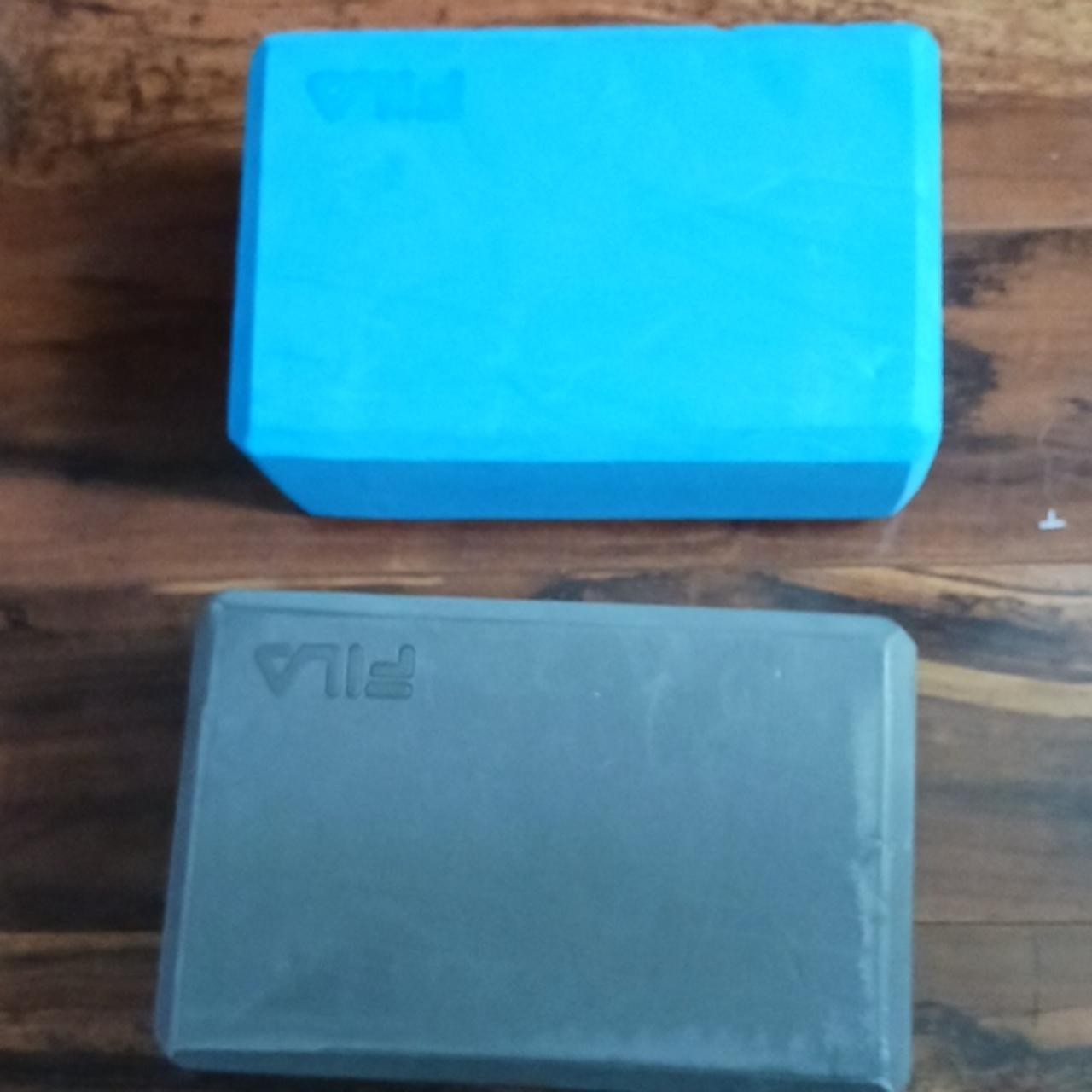 2 Fila Yoga Block Brick, Pilates gym home workout... - Depop