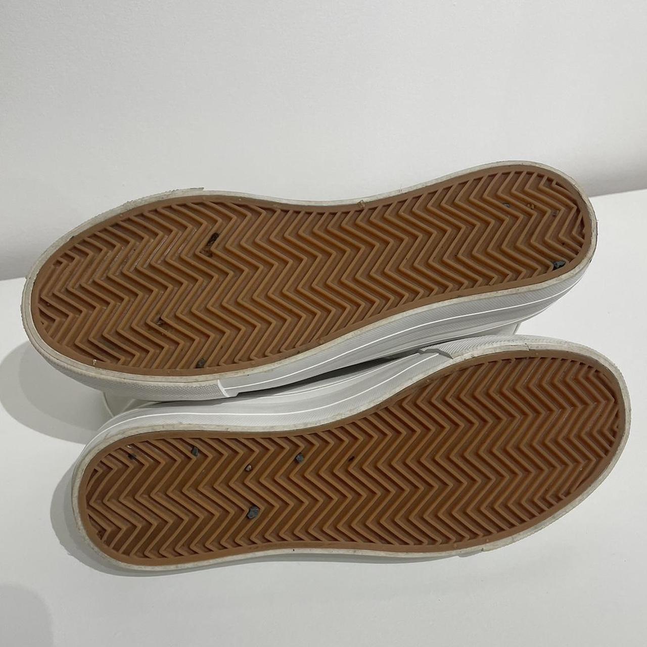 Primark Beige Hi Top Trainers Size 3 Worn once or... - Depop