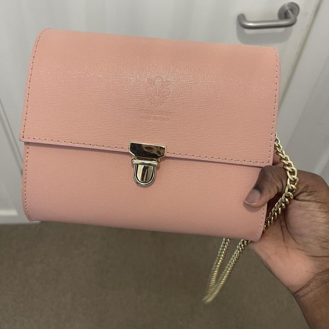 Genuine Italian Leather Clutch/Shoulder Bag Never... - Depop