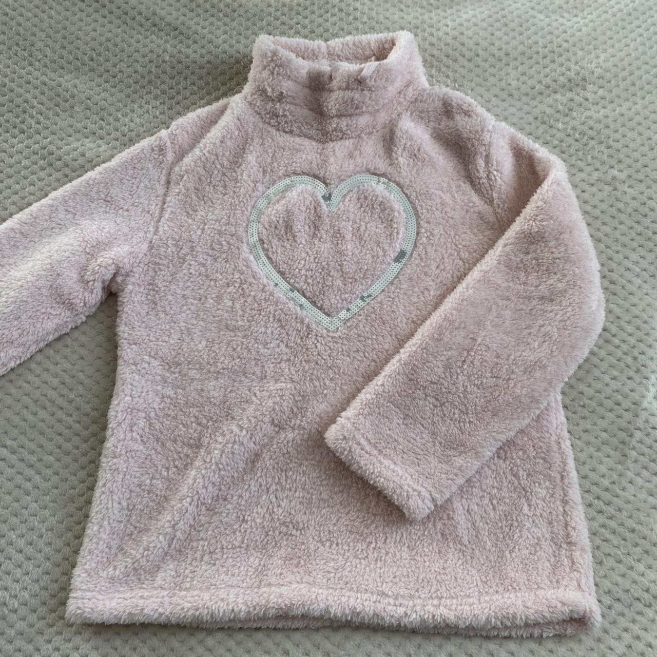 pink fluffy pyjama/lounge jumper size M 12/14, never... - Depop