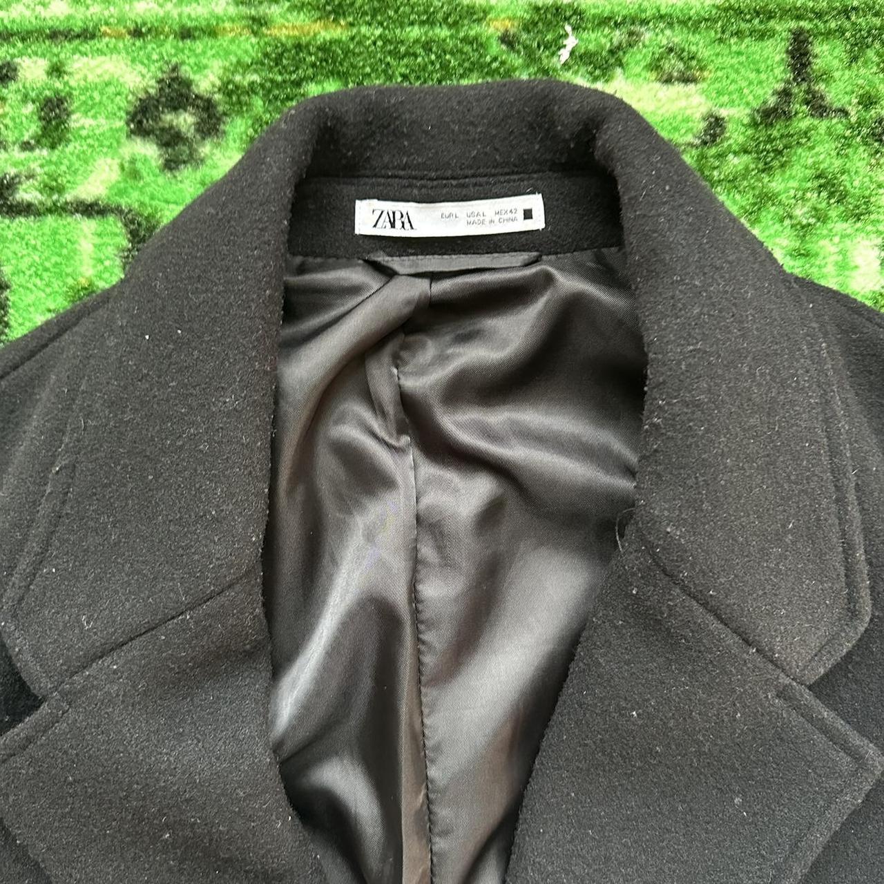 Large Zara overcoat, can be dressed up or down,... - Depop