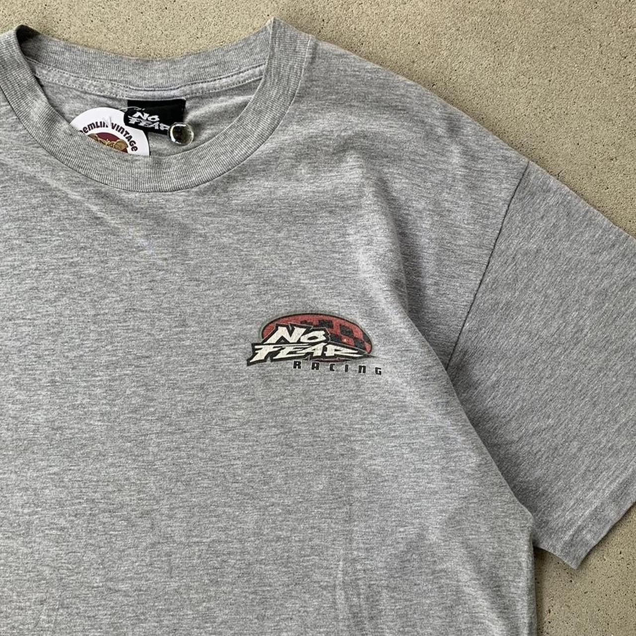 Vintage No Fear Racing Size L, single stitch - Depop