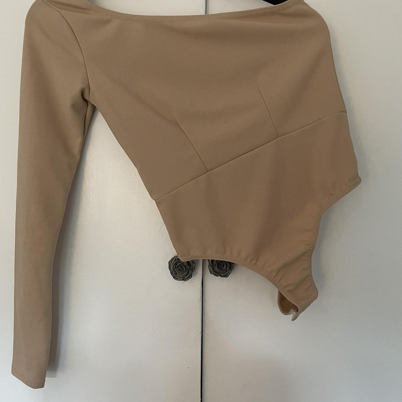 In The Style Women's Tan Bodysuit | Depop