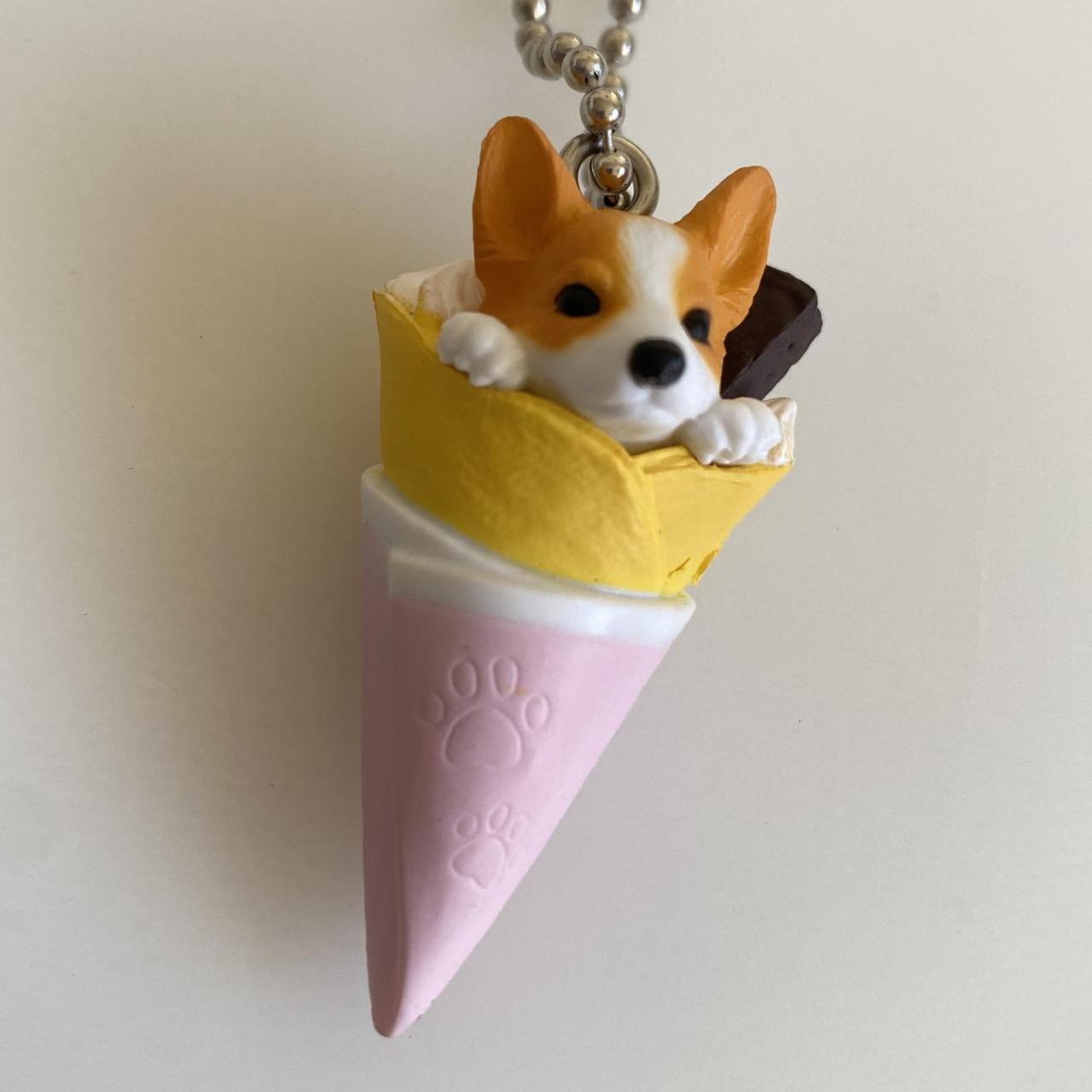 Corgi in a crepe key charm So cute! Topped with... - Depop