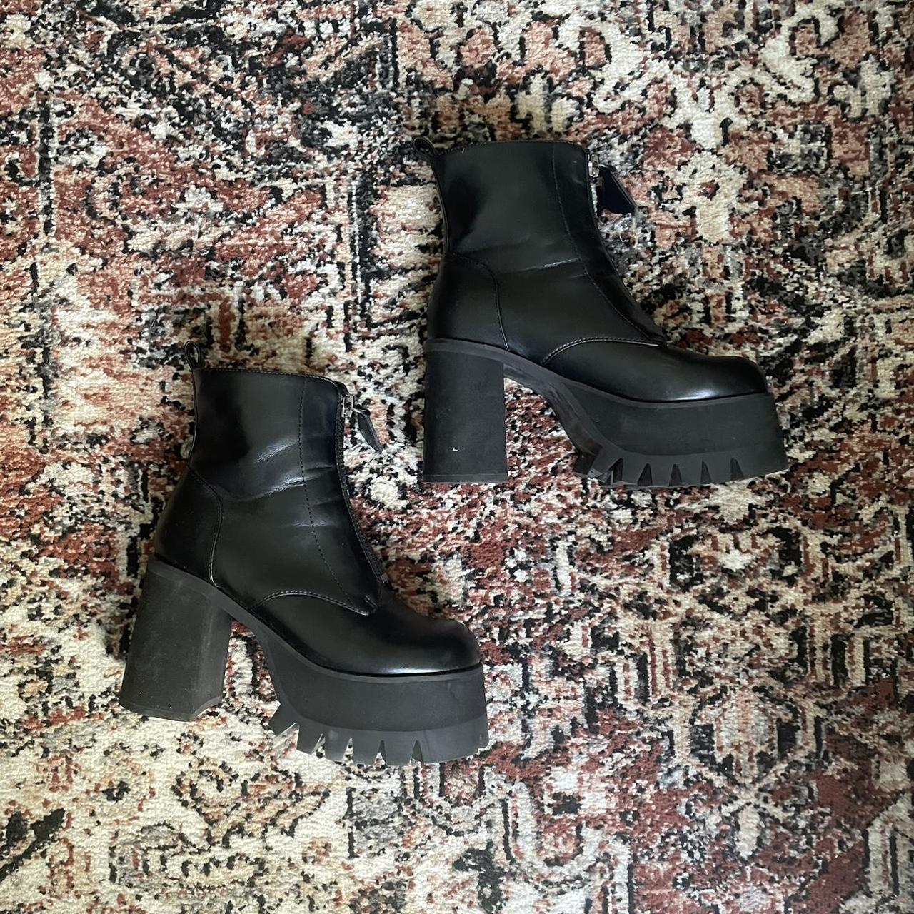poster girl trill mannered platform boots us... - Depop