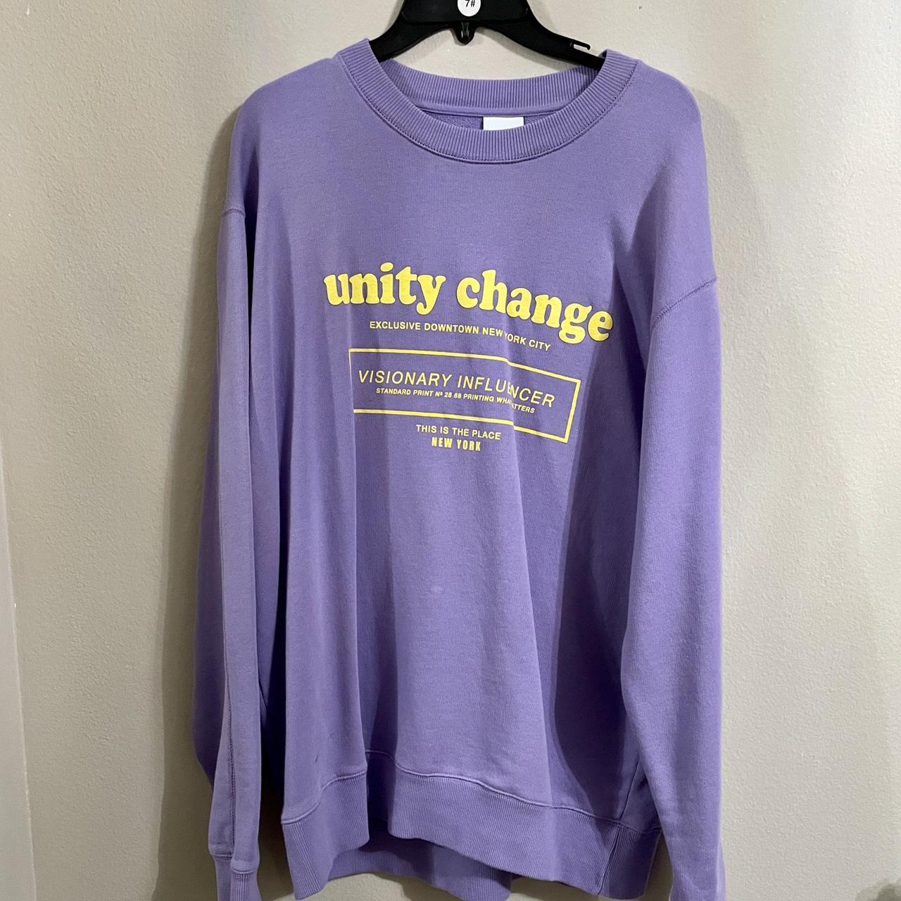 Unity Change Purple Oversized Zara Sweater This... - Depop