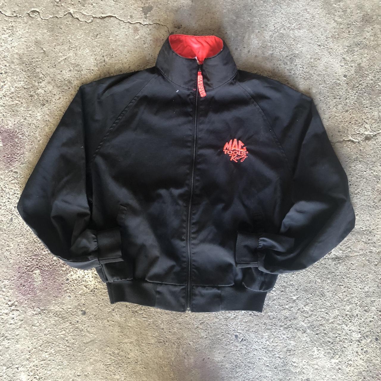 Vintage Mac Tools embroidered nascar racing jacket.... - Depop