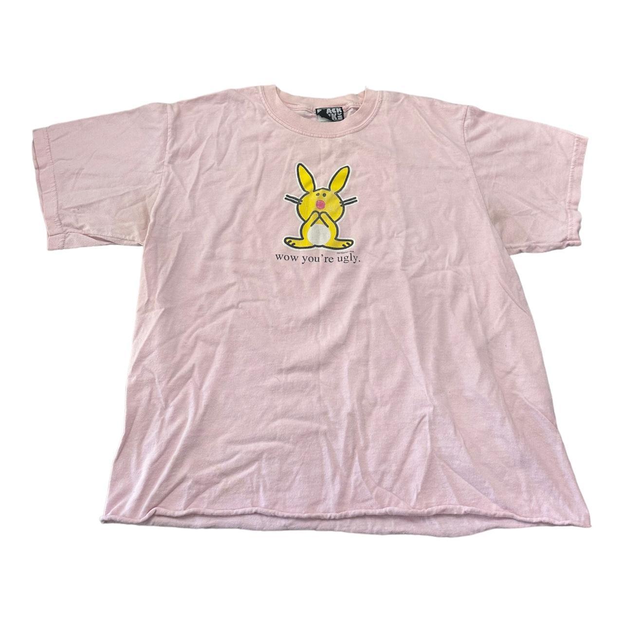 Vintage Jim Benton Happy bunny Shirt " wow you're... - Depop