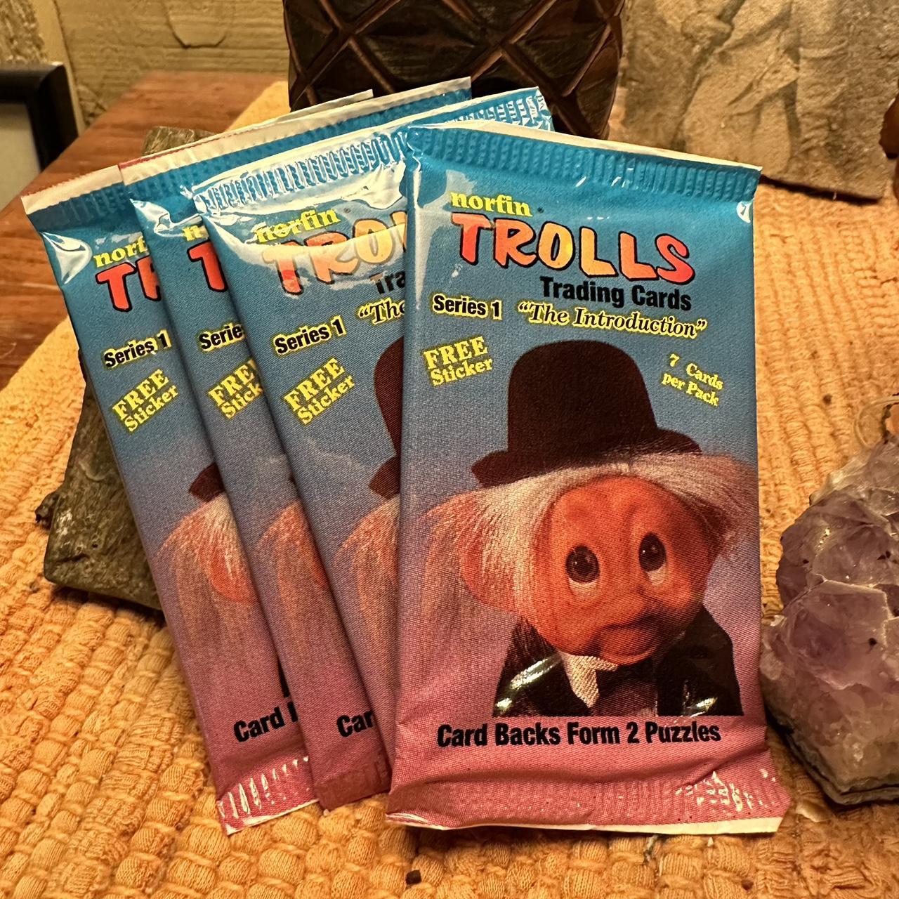 ONE pack of vintage Troll trading cards - 7 in a... - Depop