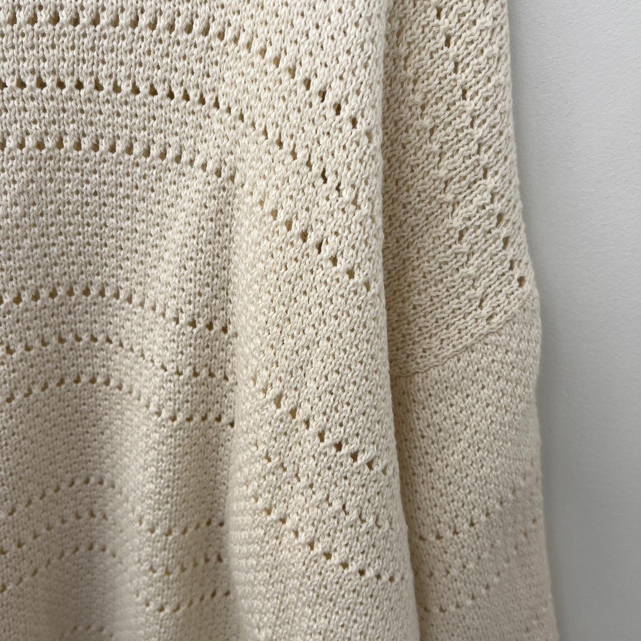 Maurie and Eve Knitted oversized jumper white Good... - Depop