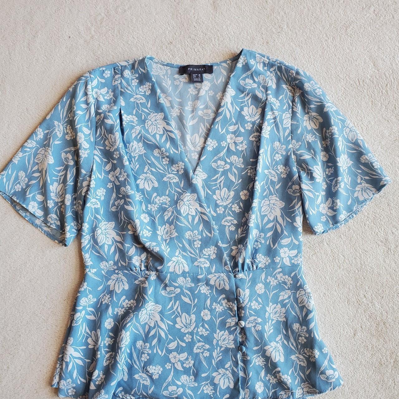 Gorgeously Pretty Primark Peplum Crossover Blouse.... - Depop