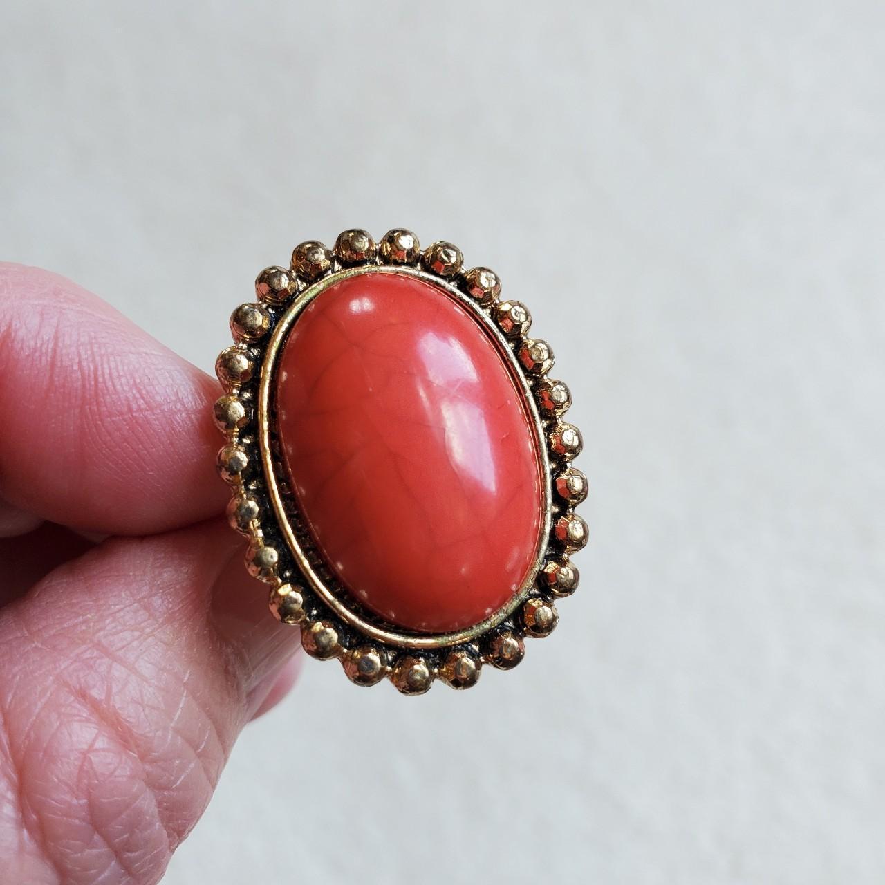 Gorgeously Pretty Vintage Ornate Statement Ring.... - Depop