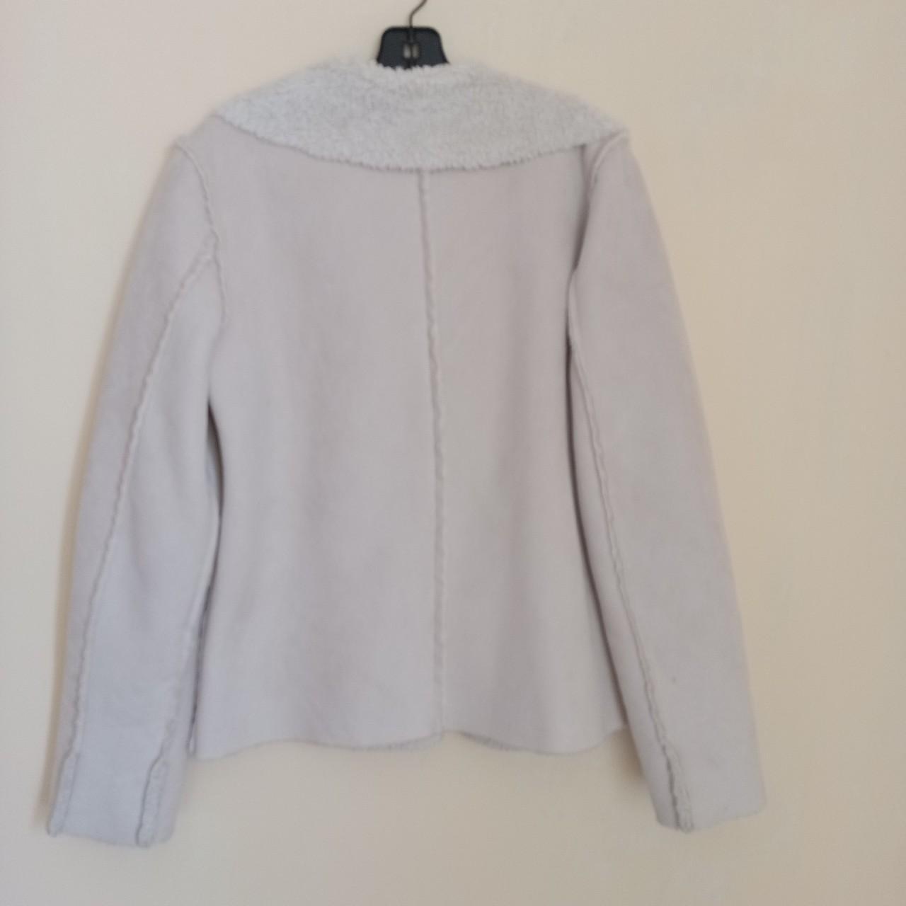 Faux shearling Cozy jacket Oatmeal color Relaxed... - Depop