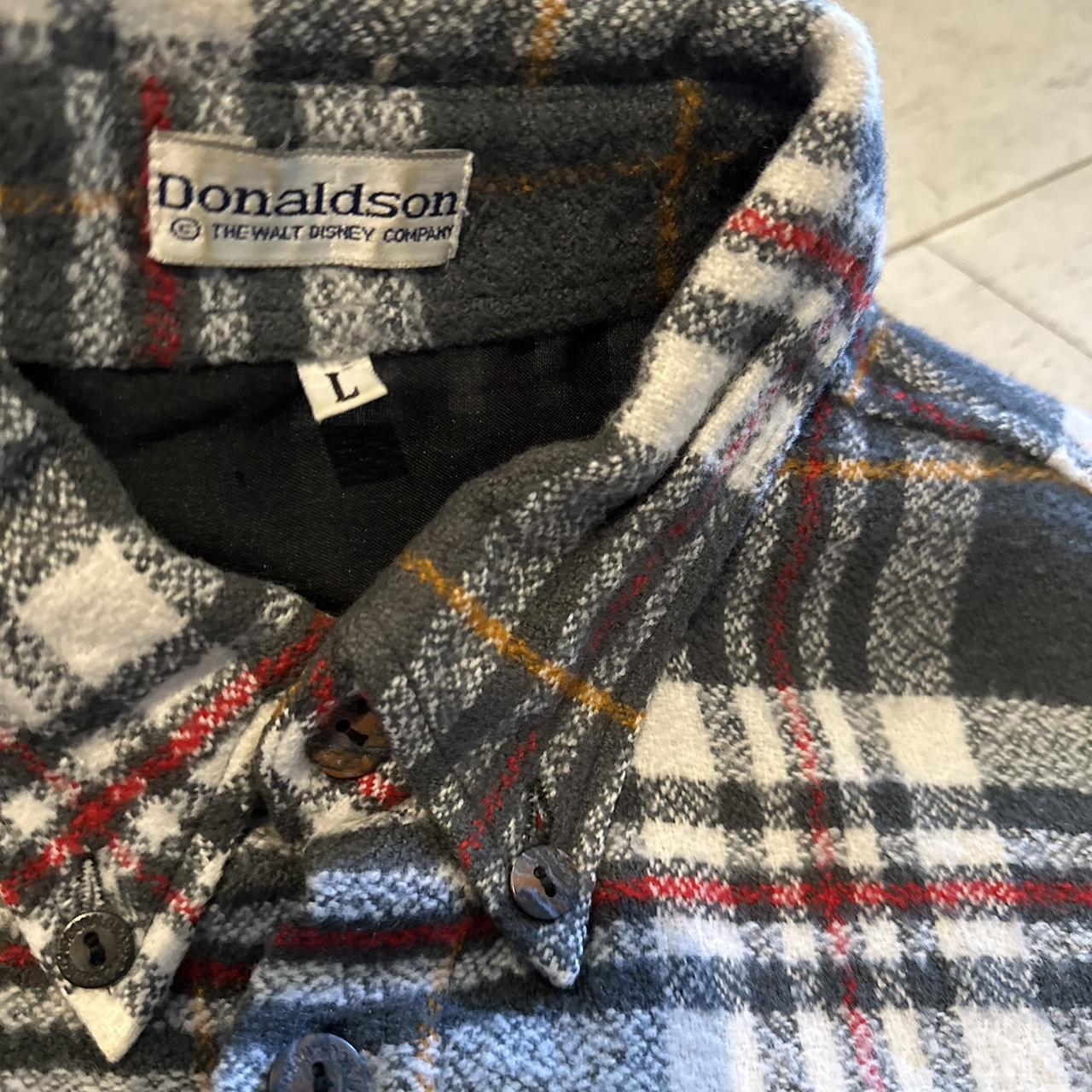 Vintage ‘donaldson’ Walt Disney Mickey Mouse checked... - Depop