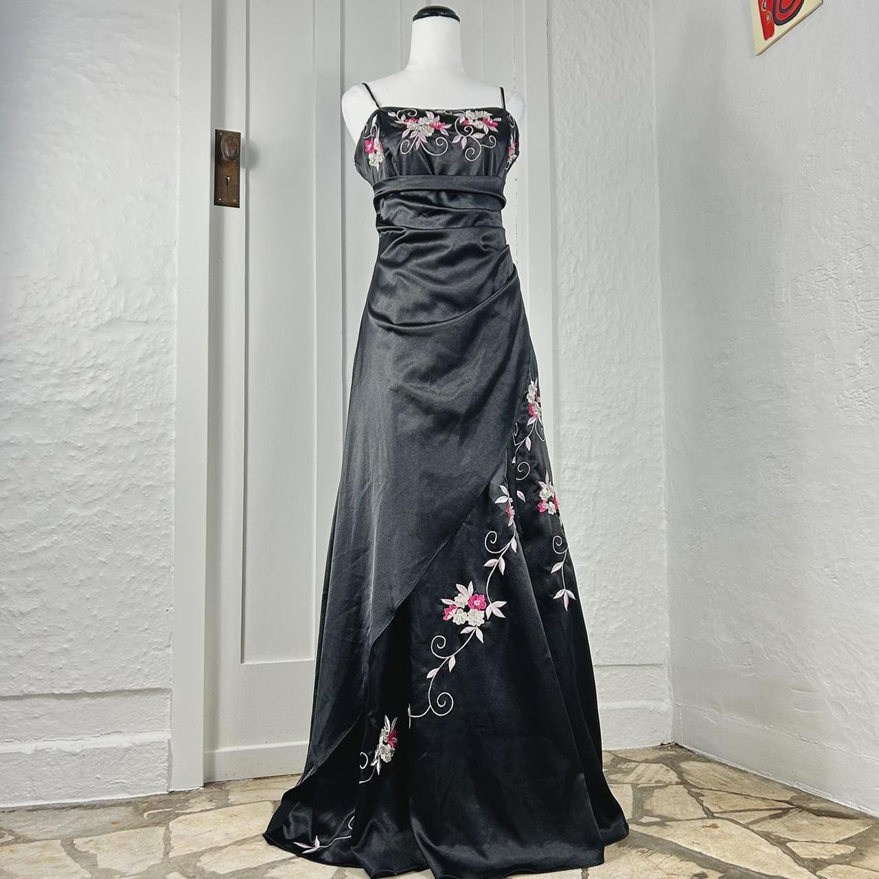 2000s prom gown 🖤 by miss anne! features a stunning... - Depop