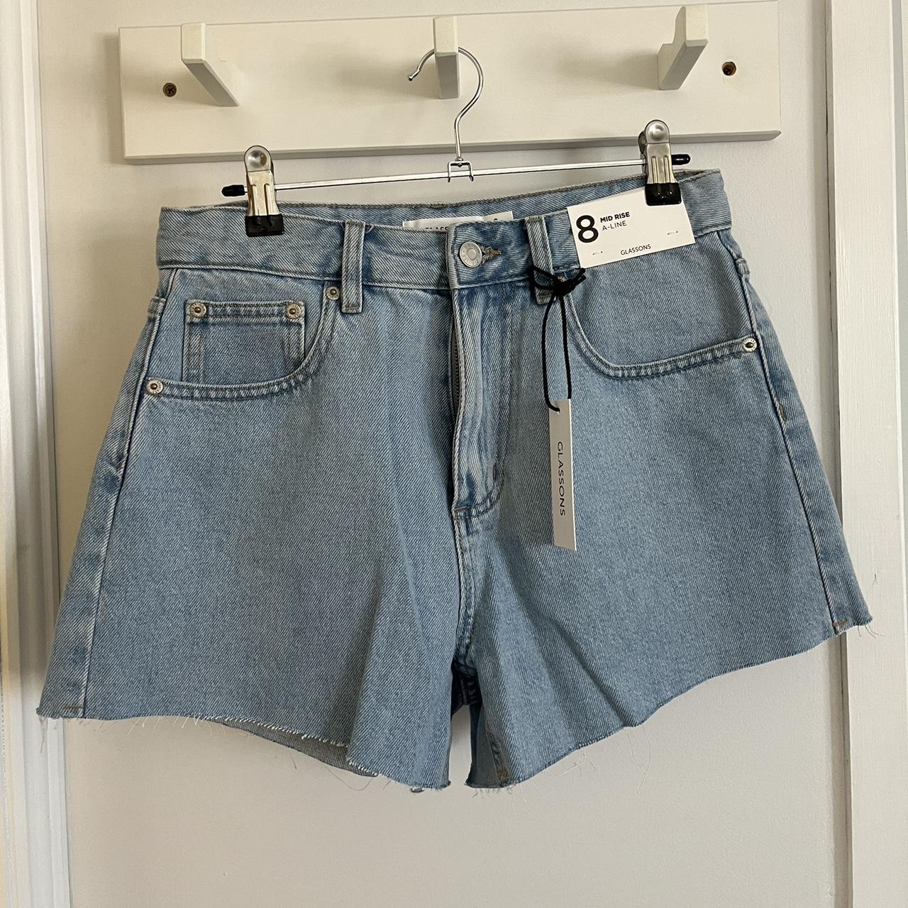 GLASSONS mid rise shorts mid rise A line size:... - Depop